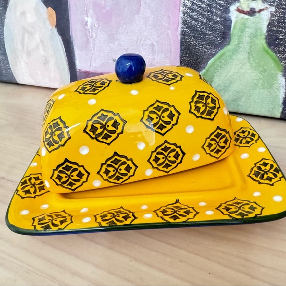 Signature | Dining | Covered Butter Dish Majorca Pottery Style | Poshmark